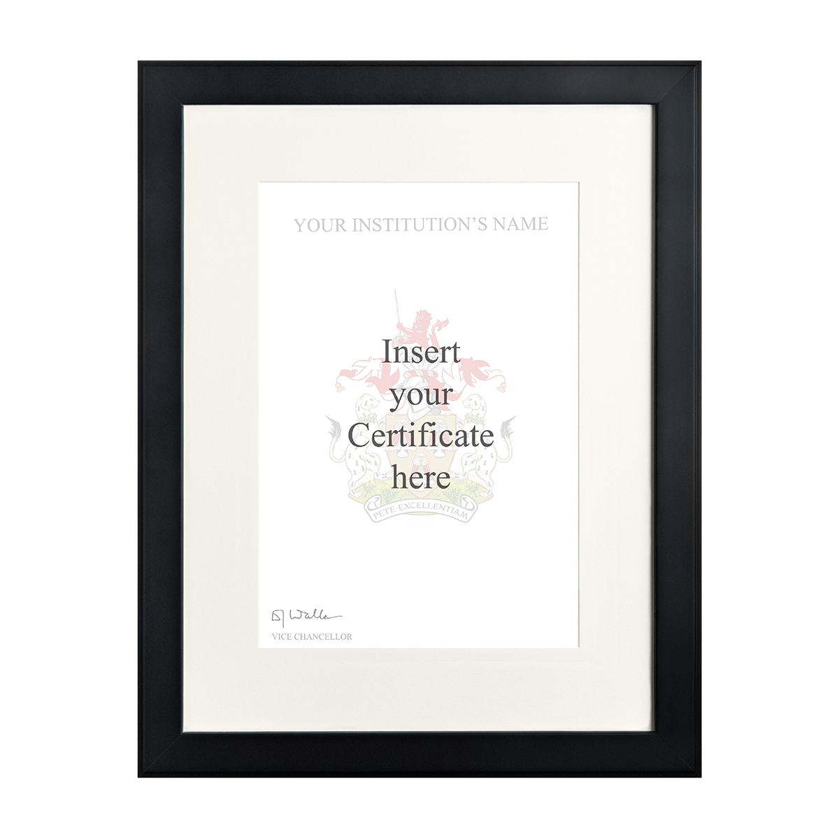 Black Certificate Frame | Graduation Services | Ede & Ravenscroft